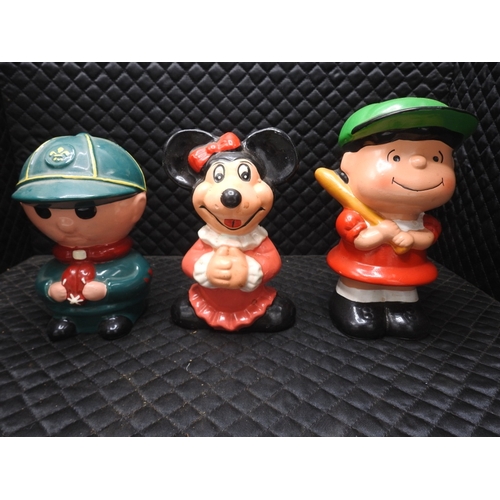 3 Vintage money boxes