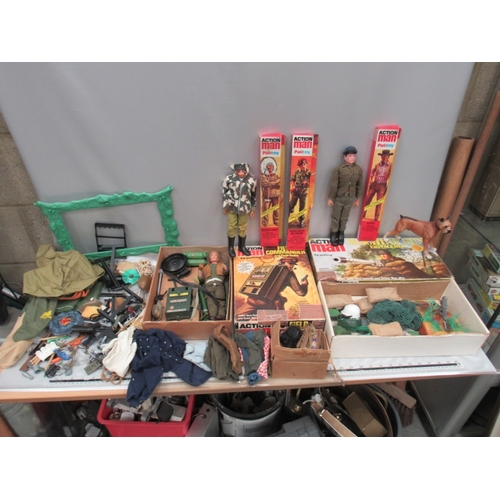 qty of vintage action man items