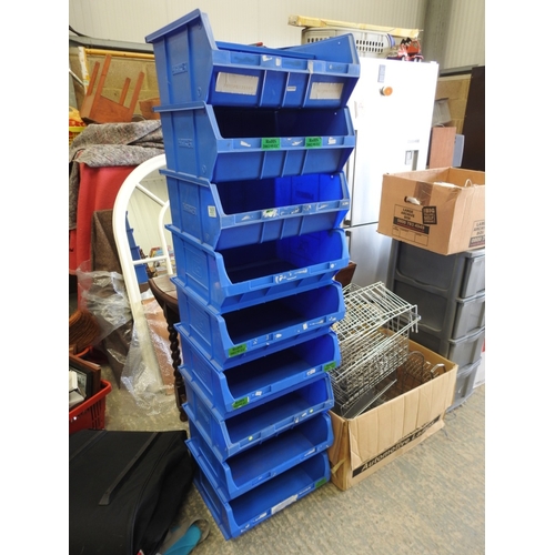 9 Large stacking bins