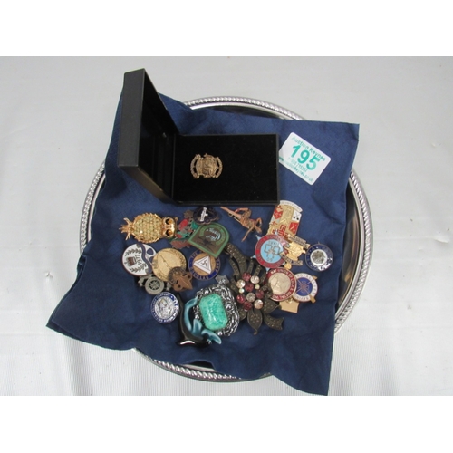 Qty of badges & brooches
