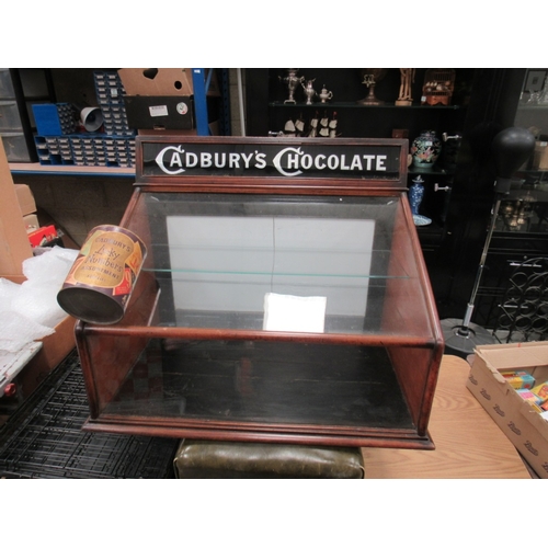 Vintage Cadbury's shop display cabinet