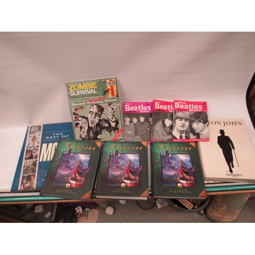 Beatles mags, Elton John, MGM, miscallaneous books