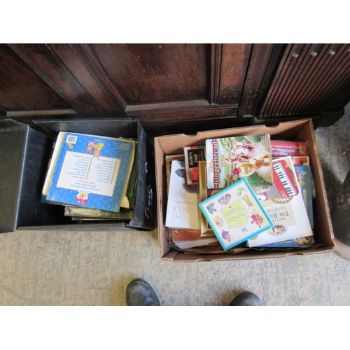 2 boxes of books