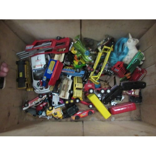 Box of model cars