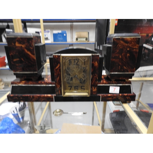 Rare 1920's matel clock
