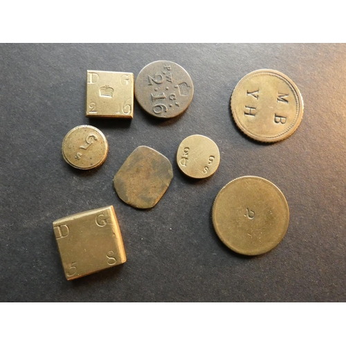 COIN WEIGHTS, United Kingdom. Various, late 18th to 19th century brass ...