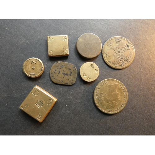 COIN WEIGHTS, United Kingdom. Various, late 18th to 19th century brass ...