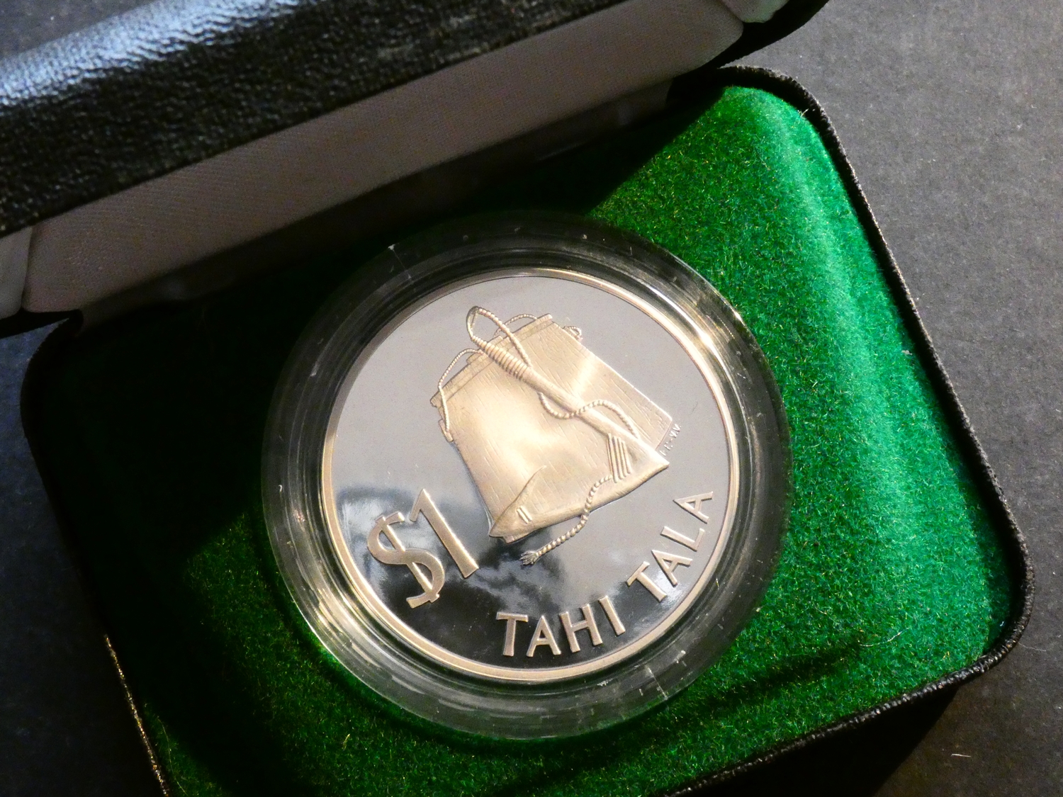 TOKELAU. 1 Tala, 1979, silver proof, KM2a, cased, NFDC, lacking ...