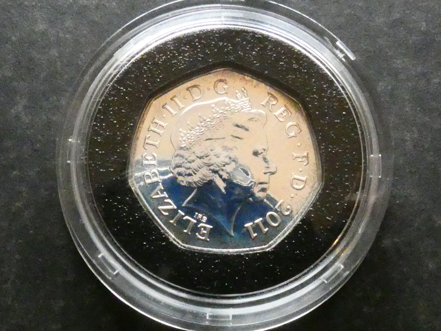 UNITED KINGDOM. 50p, 2011, London Olympics (2012) - Basketball, silver ...