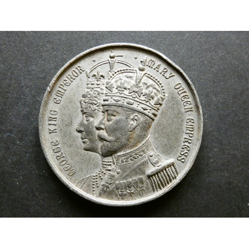 MEDALLIONS, ROYALTY. 1911 Delhi Durbar, obverse; GEORGE KING EMPEROR ...