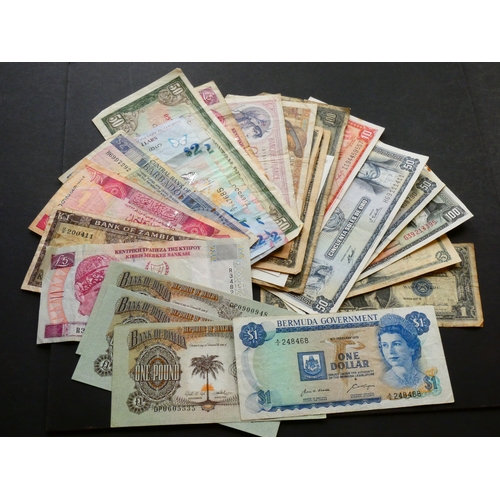 BANKNOTES. World, small collection including Bermuda, $1, 6th February ...