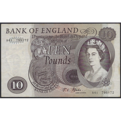 BANKNOTE. United Kingdom, Bank of England, 10 Pounds, ND(1967-1970 ...