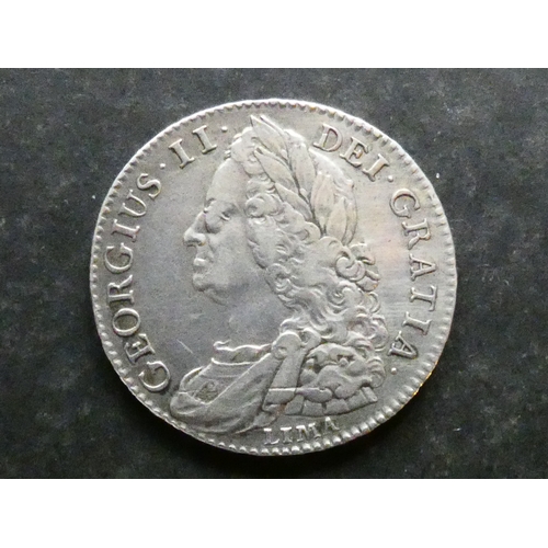 COIN. United Kingdom, George II (1727-1760), silver Halfcrown, 1745 ...