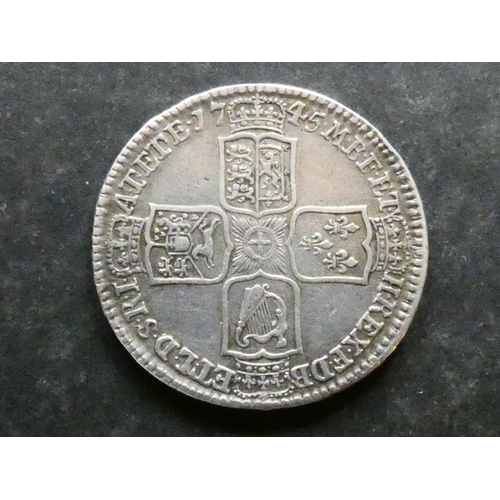 COIN. United Kingdom, George II (1727-1760), silver Halfcrown, 1745 ...