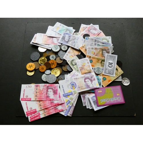 TOKENS. Toy and play money, collection of imitation British decimal ...