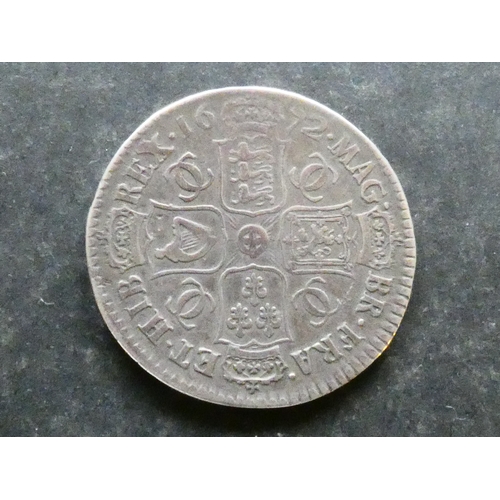 COIN. United Kingdom, Charles II (1660-1685), silver Halfcrown, 1672 ...