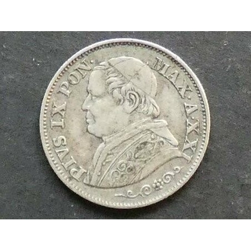 COIN. Italian States, Papal States (Papacy), Pope Pius IX (1846-1878 ...