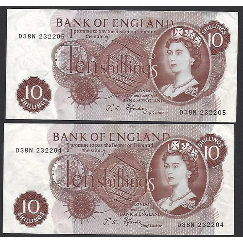 BANKNOTES. United Kingdom, Bank of England, 10 Shillings, ND(1967-1969 ...