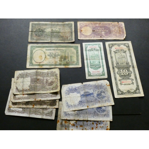 BANKNOTES. China, small collection, including Bank of China (10 Yuan ...