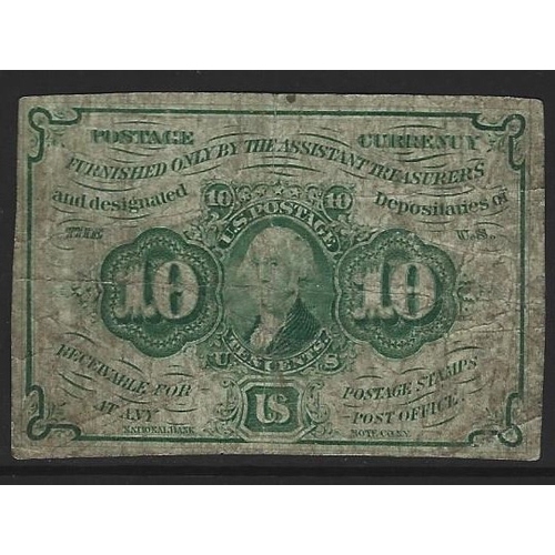 BANKNOTE. United States of America, Postage Currency, first issue, Act ...