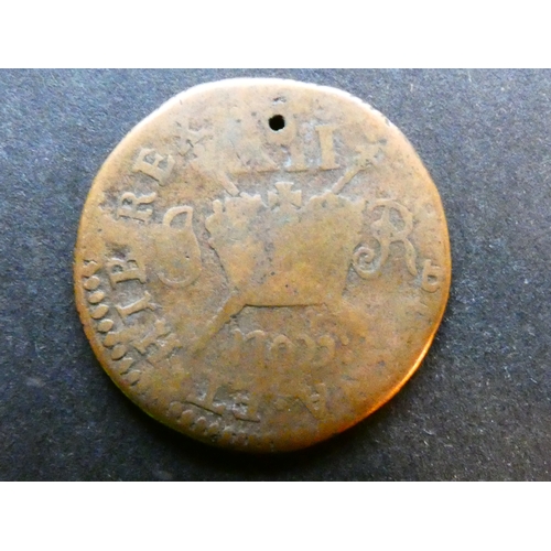 COIN. British Isles, Ireland, James II of England (1685-1691), gunmoney ...