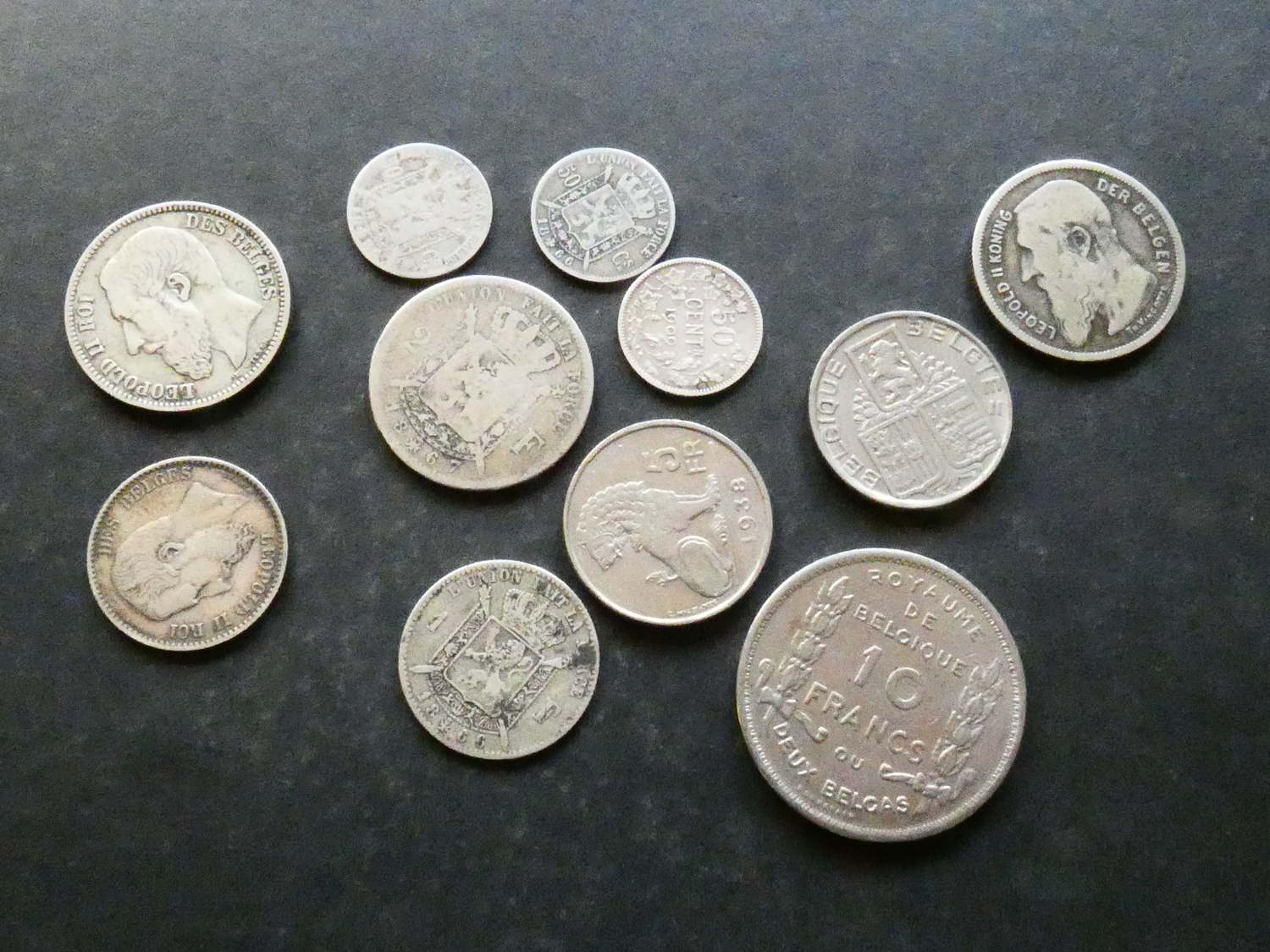 COINS. Belgium, small group modern minors, including silver 50 Centimes ...