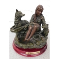 Juliana collection native American woman with wolf