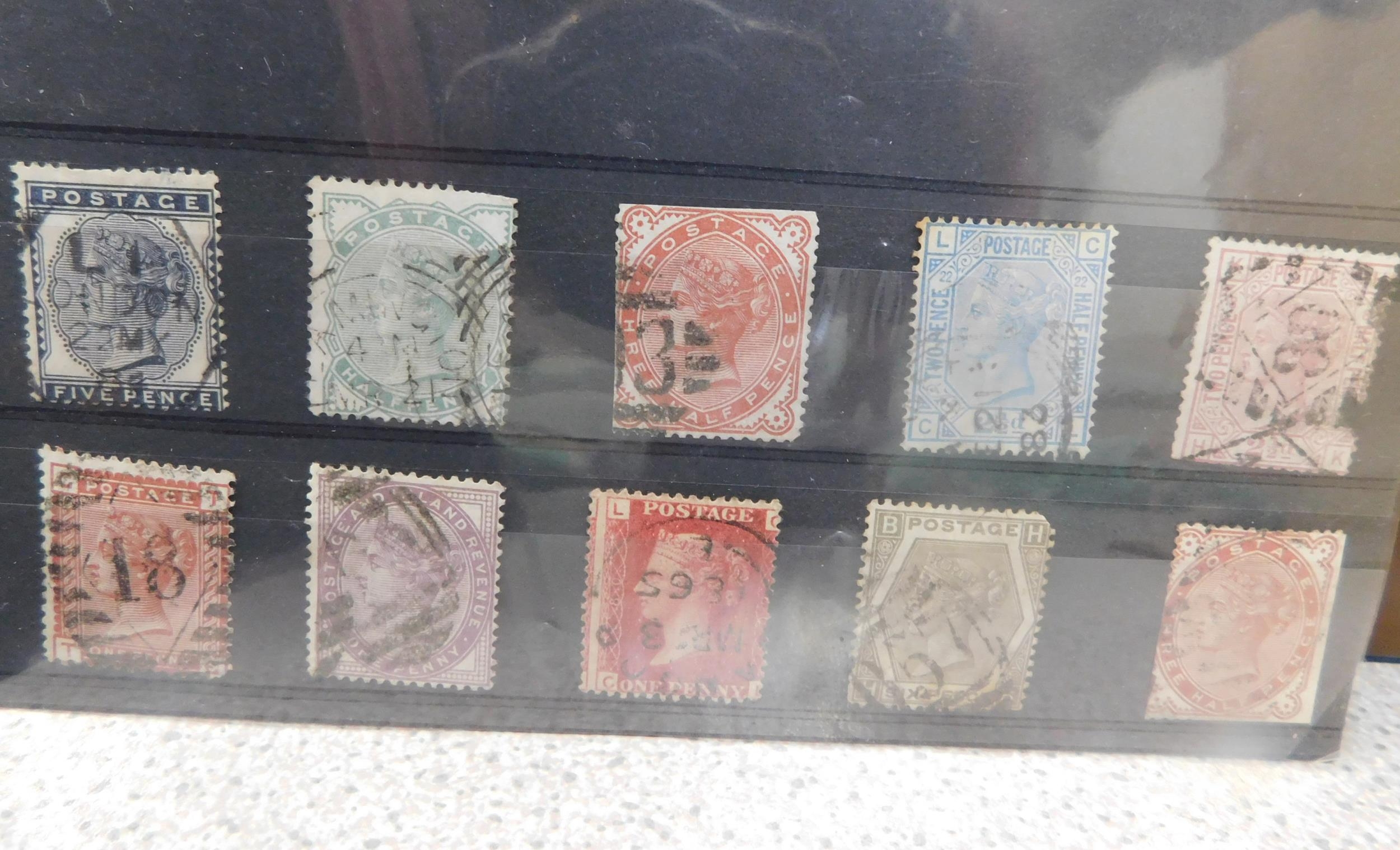 Stamp stock card featuring - Antique Victorian examples