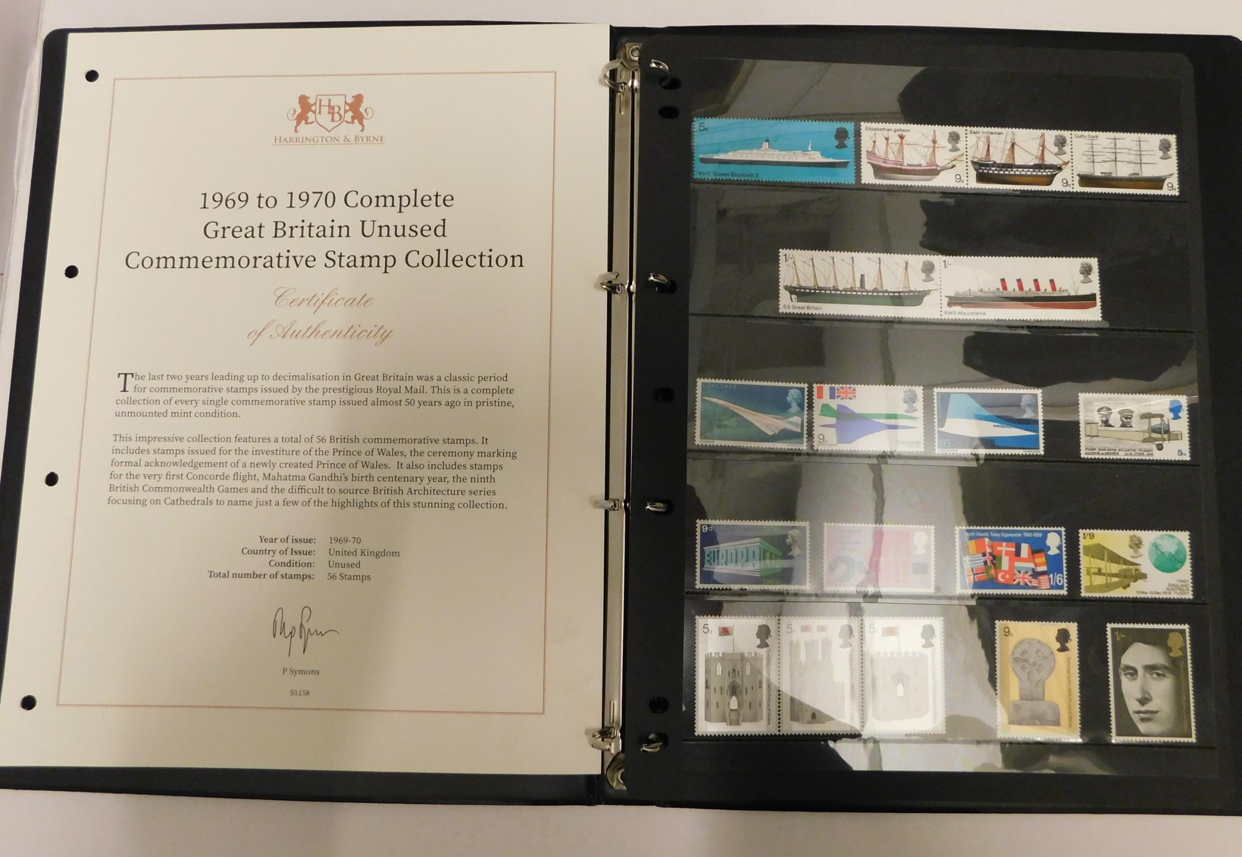 1969/1970 Complete Great Britain - commemorative stamp collection