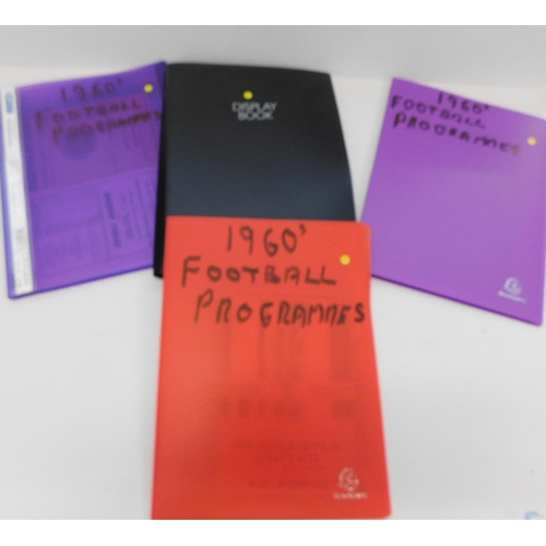 Four - folders of 1960s era/football programs