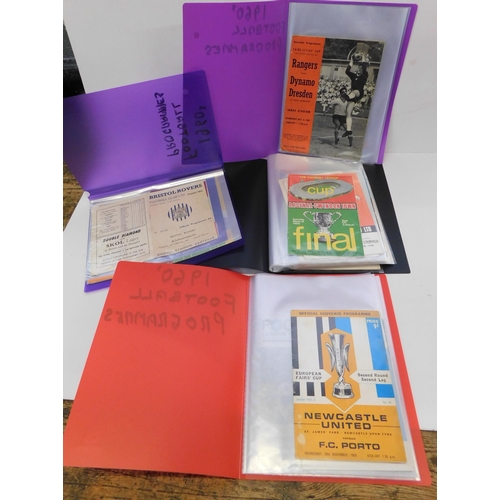 Four - folders of 1960s era/football programs