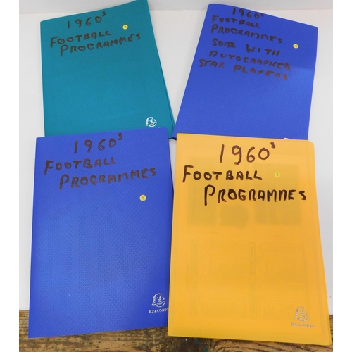 Four folders - 1960s era football programs