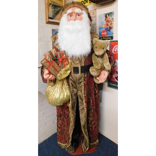 Large free standing Father Christmas without cable - but does move and ...
