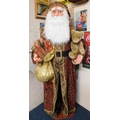 Large free standing Father Christmas without cable - but does move and ...