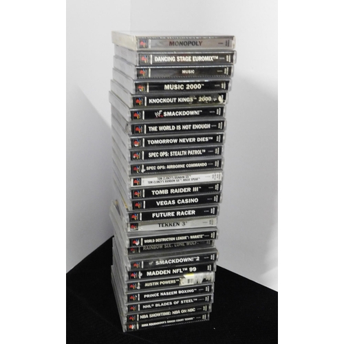 Collection of PlayStation 1 games