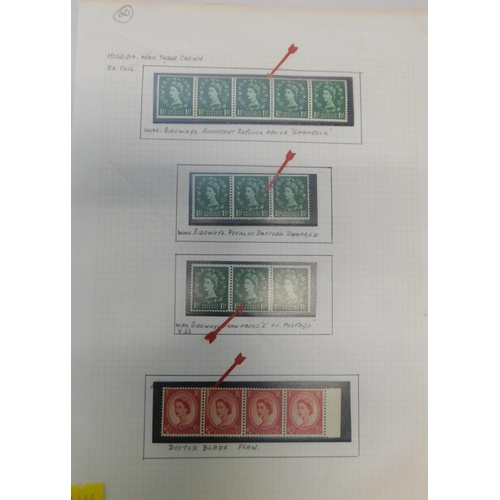 Album page of - Wilding stamp/errors