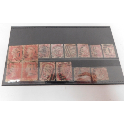 Collection of Queen Victoria line engraved stamps