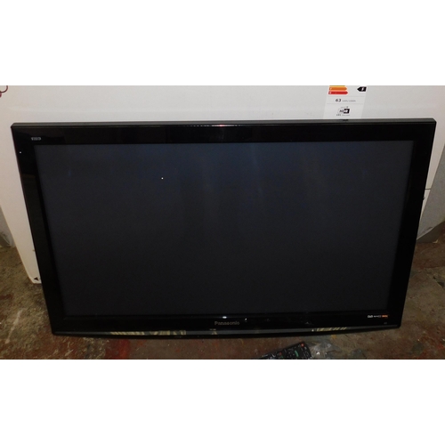 Panasonic TV - 54" with remote W/O