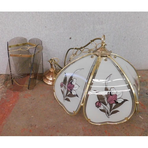 Glass light fittings - one to assemble