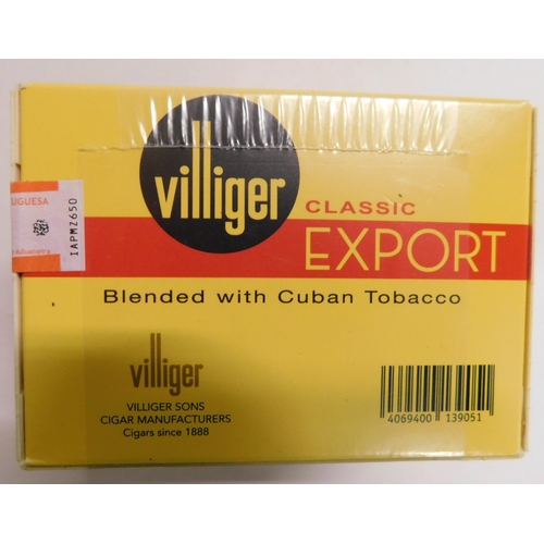 Box of 25 Villager export cigars