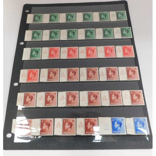 Fine collection of Edward VII stamps with control num/lap x36