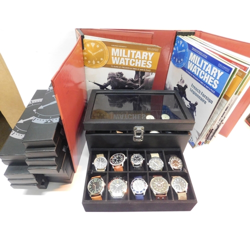 Eaglemoss collection - military watches - 16 in total with paperwork ...