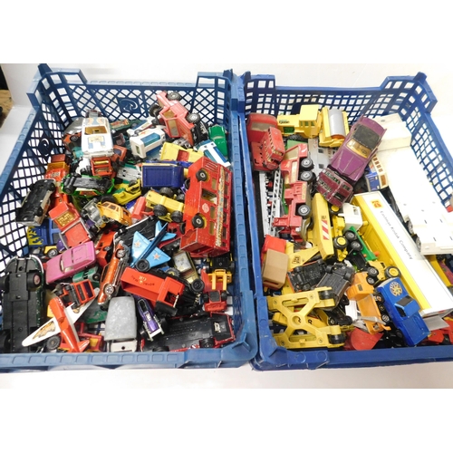 Two trays of mixed diecast