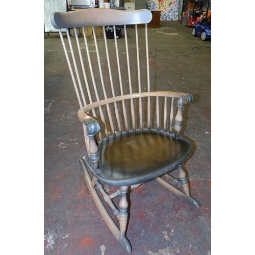 Wooden "windsor style" rocking chair