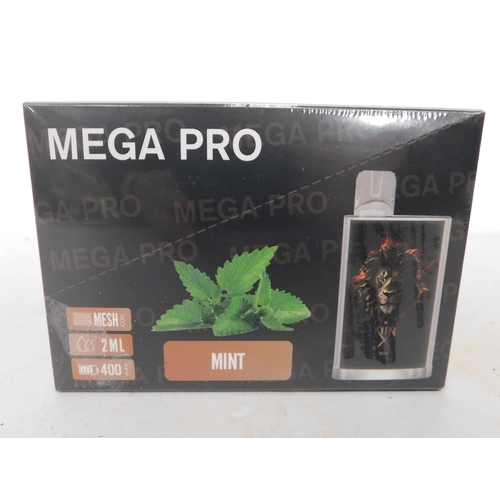 10 pcs Mega Pro Vapes - Mint