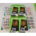 Four Subbuteo Premier League team sets - two Newcastle, two Liverpool