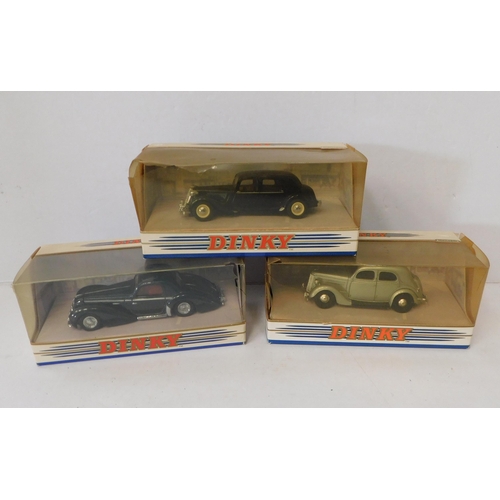 3 collectable Dinky Cars - boxed - c1990