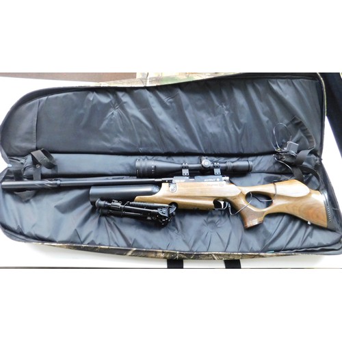 Daystate 'Airwolf' air rifle PCP powered .22 - complete with tripod ...
