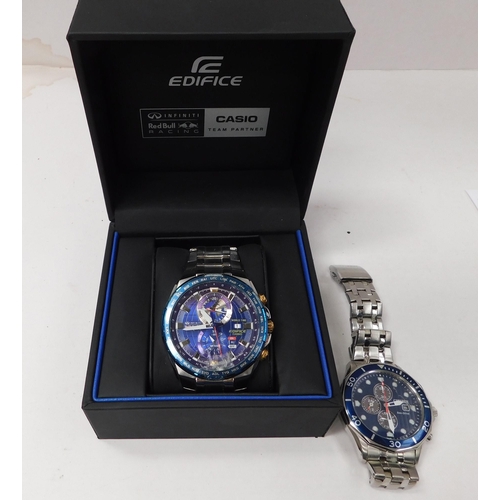 Casio Red Bull racing edifice watch (model 5406) and Citizen eco-drive ...