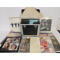 Case of Beatles, first press and imports LPs - 27 in total